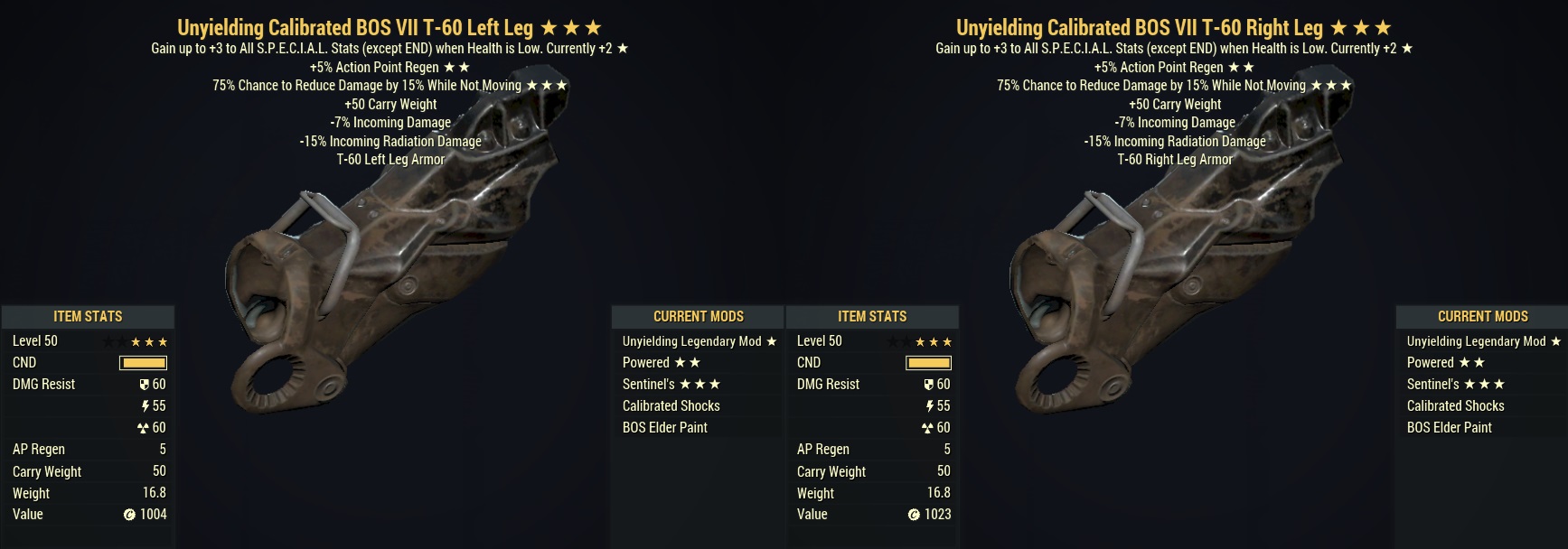 Buy [PC] Unyielding Sentinel T-60 in FALLOUT 76 Items - Offer #2524792204