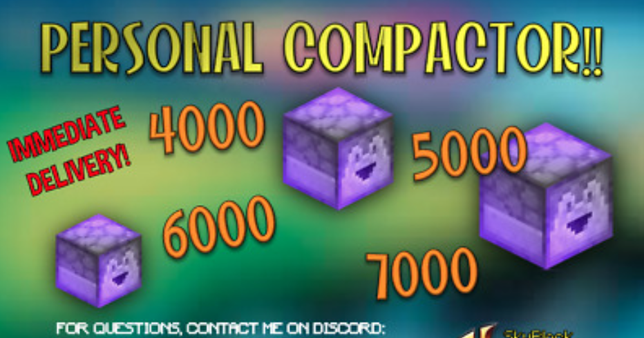 Buy Mythic Personal Compactor 7000 in MINECRAFT: HYPIXEL Items - Offer ...