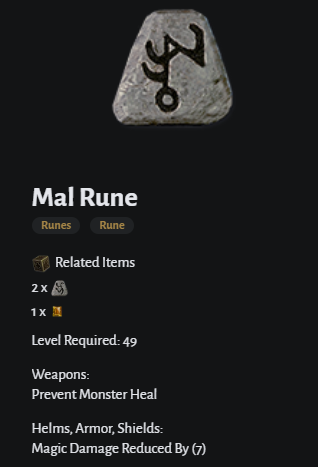 Buy Rune:23# Mal (PC Ladder Softco in DIABLO 2 RESURRECTED Runes ...