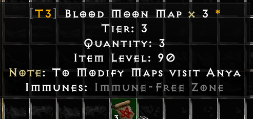 Buy BLOOD MOON MAP *SEASON 8* PD2 in PROJECT DIABLO 2 Items - Offer #2326590144