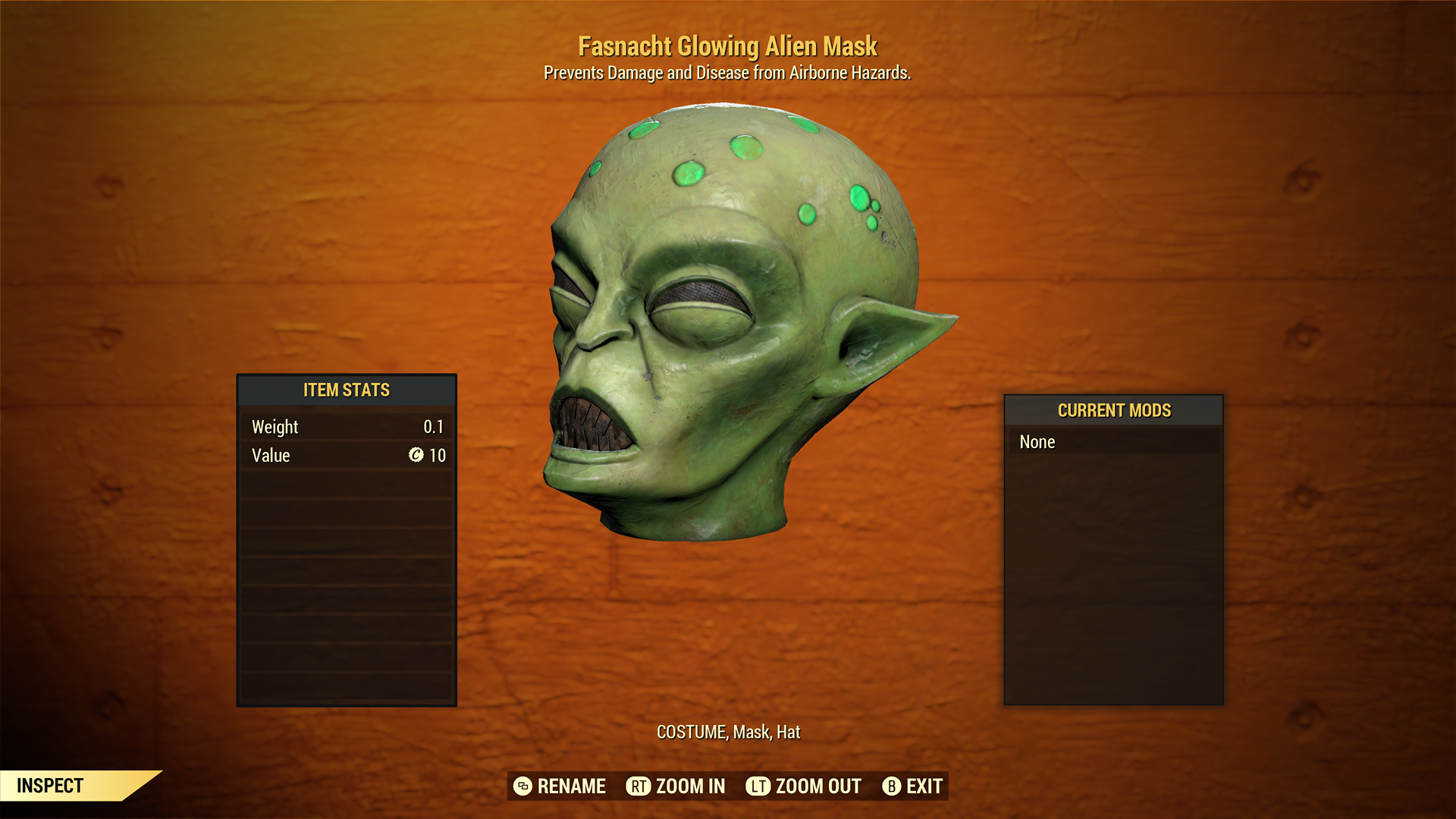 Buy [XBOX] Fasnacht Glowing Alien in FALLOUT 76 Items - Offer #2536472396