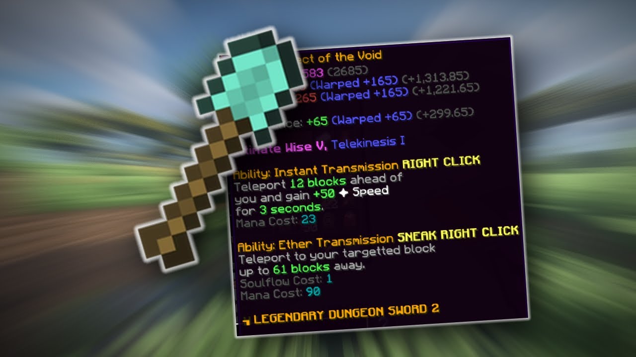 Buy Warped Aspect of the void + Et in MINECRAFT: HYPIXEL Items - Offer #2423412606
