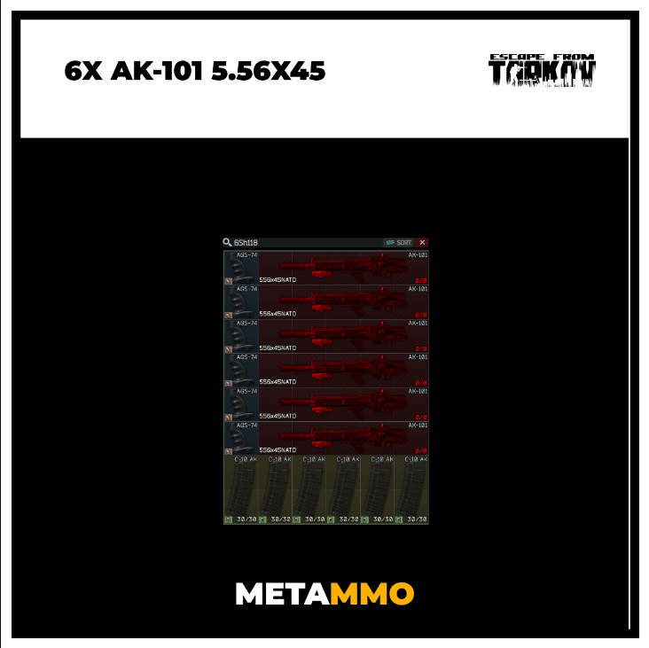 Buy 6sh118 + META modded 6x AK- in ESCAPE FROM TARKOV Items - Offer ...