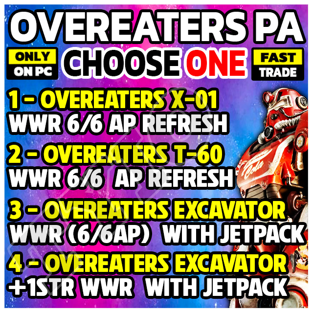 Buy BEST POWER ARMOR CHOOSE ONE [ in FALLOUT 76 Items - Offer #2531518969