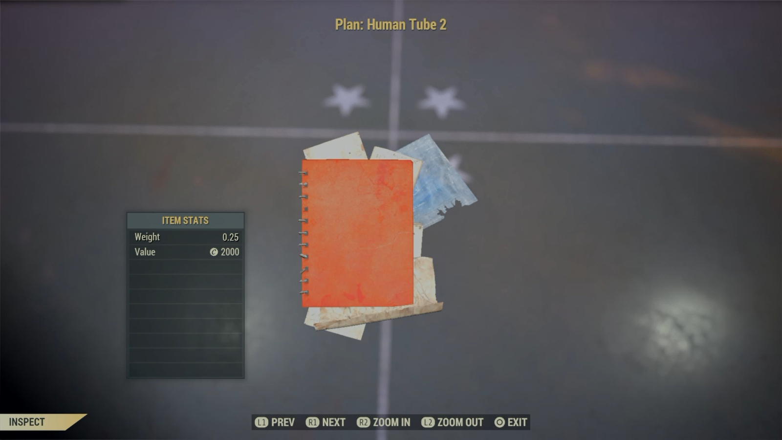 Buy [PS4/PS5] Plan: Human Tube 2 in FALLOUT 76 Items - Offer #251930370