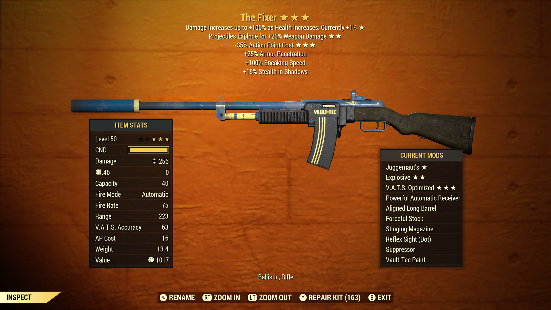 Buy [XBOX] Juggernaut's Explosive in FALLOUT 76 Items - Offer #261431332