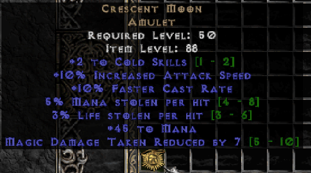 Buy Crescent Moon +2 Cold Skills A in PROJECT DIABLO 2 Items - Offer ...