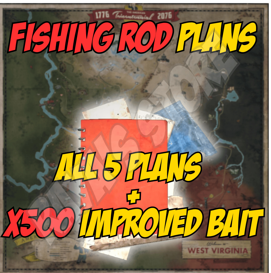 Buy All Fishing Rods Plan x5 Bundl in FALLOUT 76 Items - Offer #2520932257