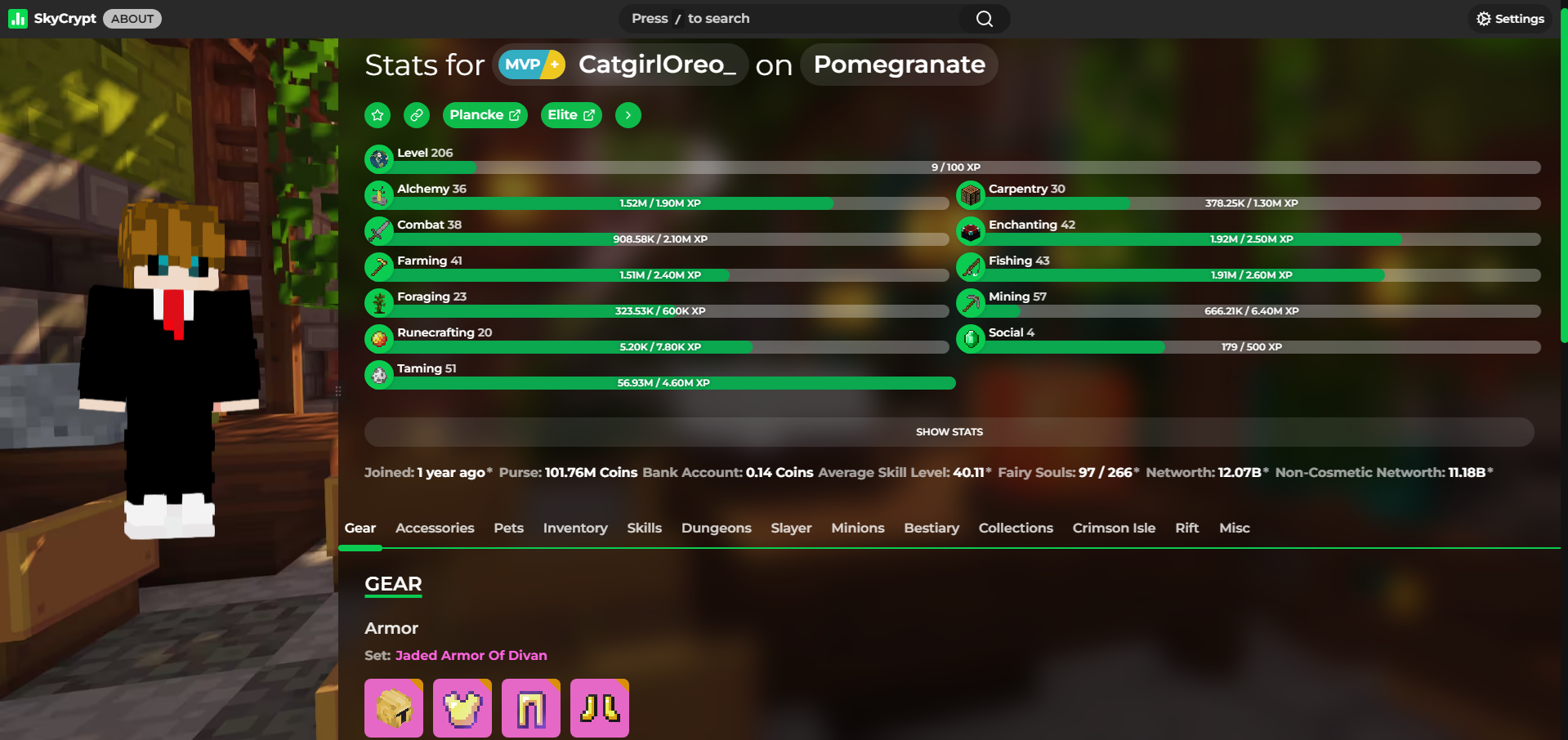 Buy MVP+ RANK ‖ NETWORTH 12.07B in MINECRAFT: HYPIXEL Accounts - Offer ...