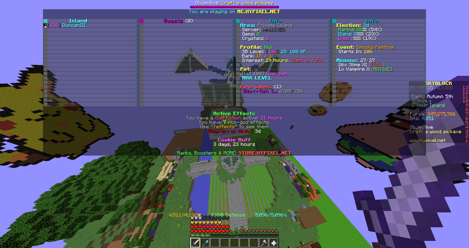 Buy ️ MVP+ RANK | NETWORTH 27 in MINECRAFT: HYPIXEL Accounts - Offer ...