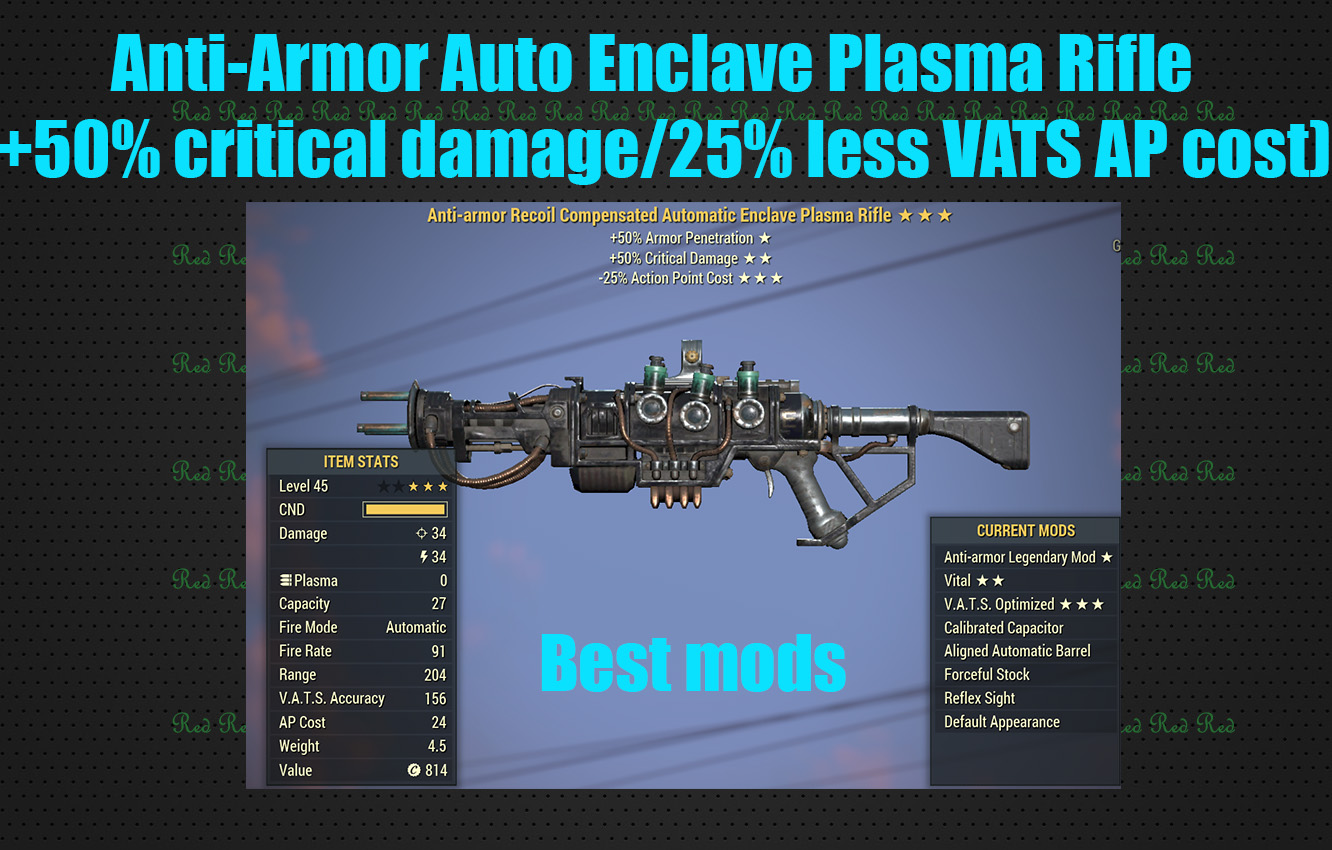Buy Anti-Armor Auto Enclave Plasma in FALLOUT 76 Items - Offer #2430414255