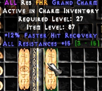 Buy GRAND CHARM 15% ALL RESIST 12% in PROJECT DIABLO 2 Items - Offer ...