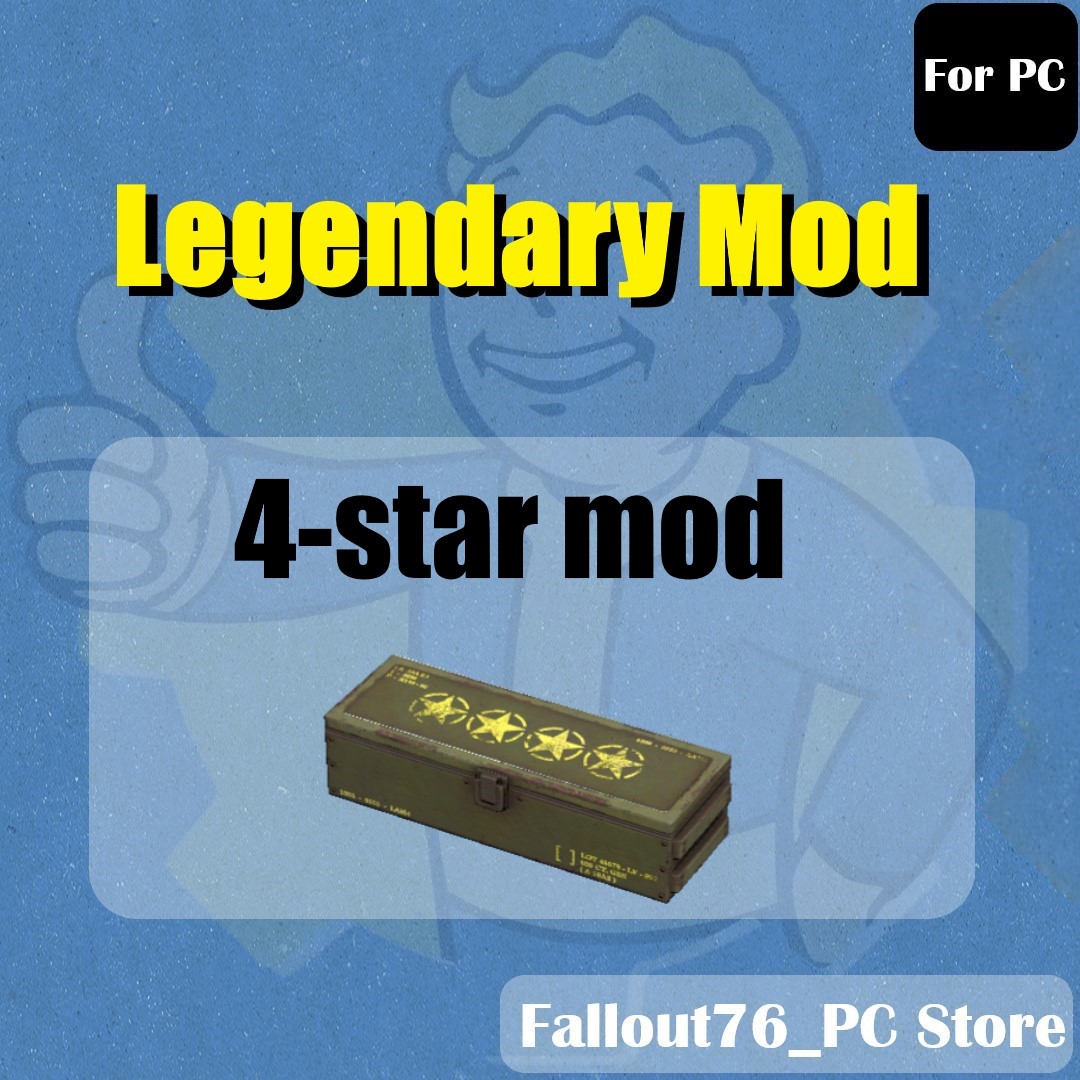 Buy any 1-4 mod box in FALLOUT 76 Items - Offer #261598383