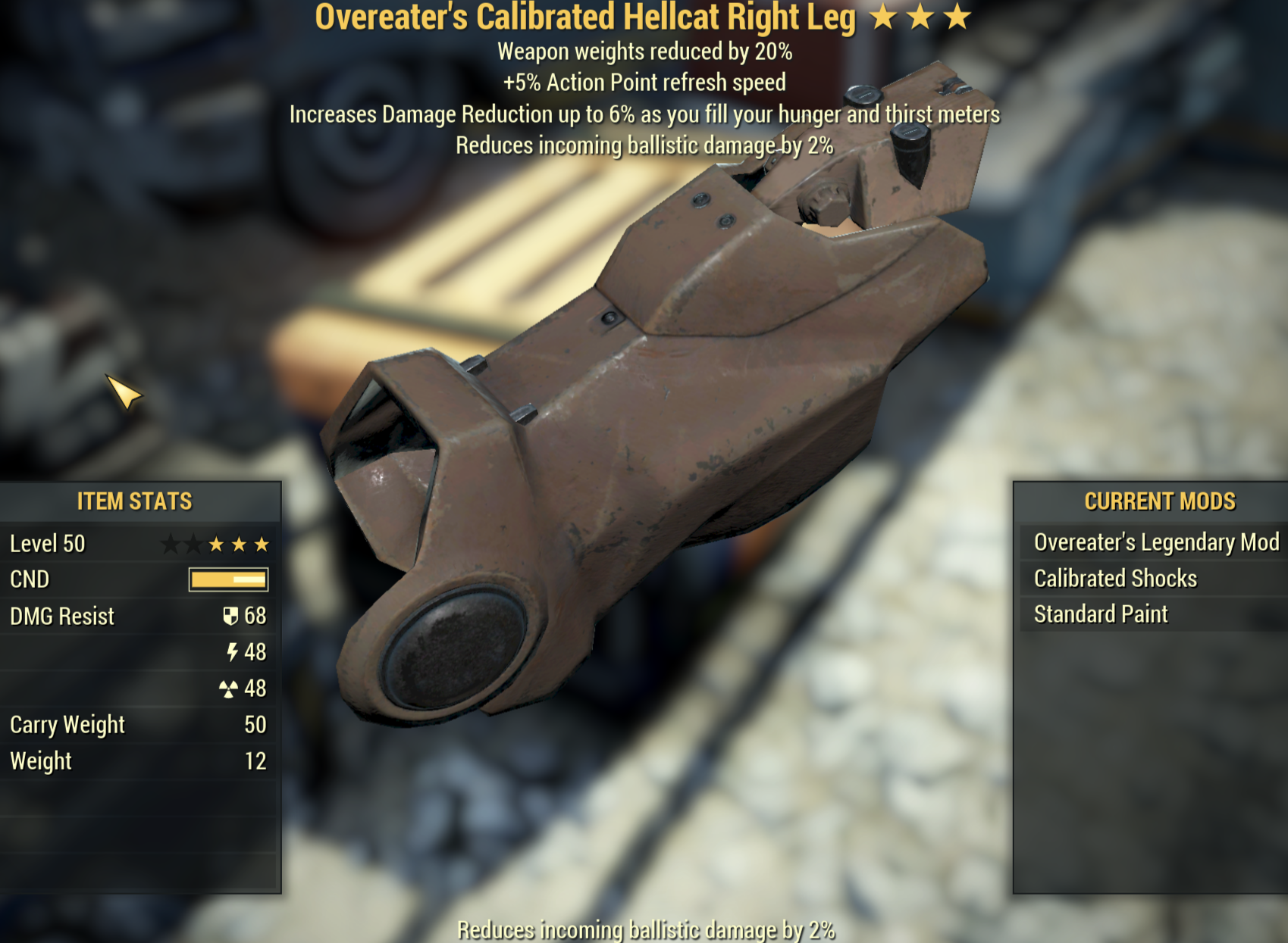 Buy Hellcat Overeater's/AP/WeaponR in FALLOUT 76 Items - Offer #2322040690