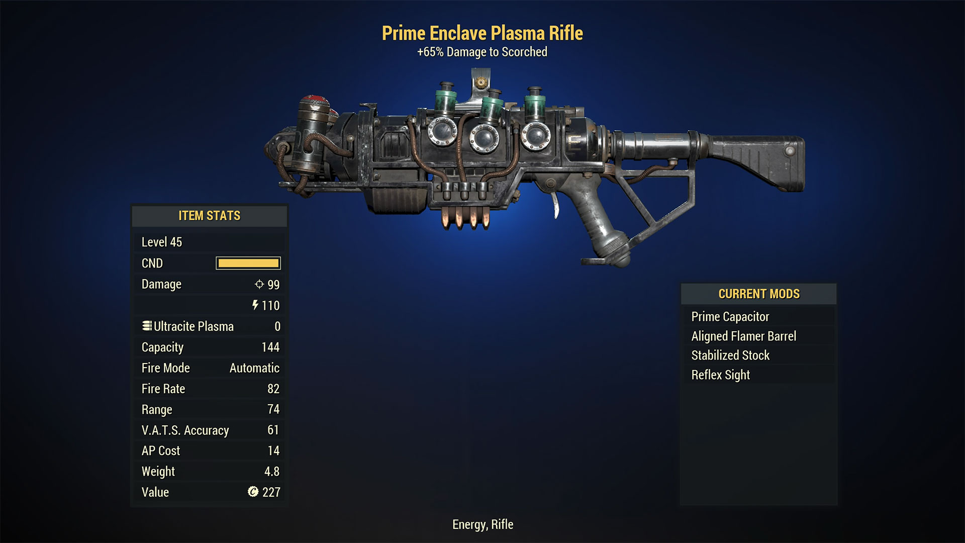 Buy [PS] Enclave Plasma Flamer + 4 in FALLOUT 76 Items - Offer #26177701