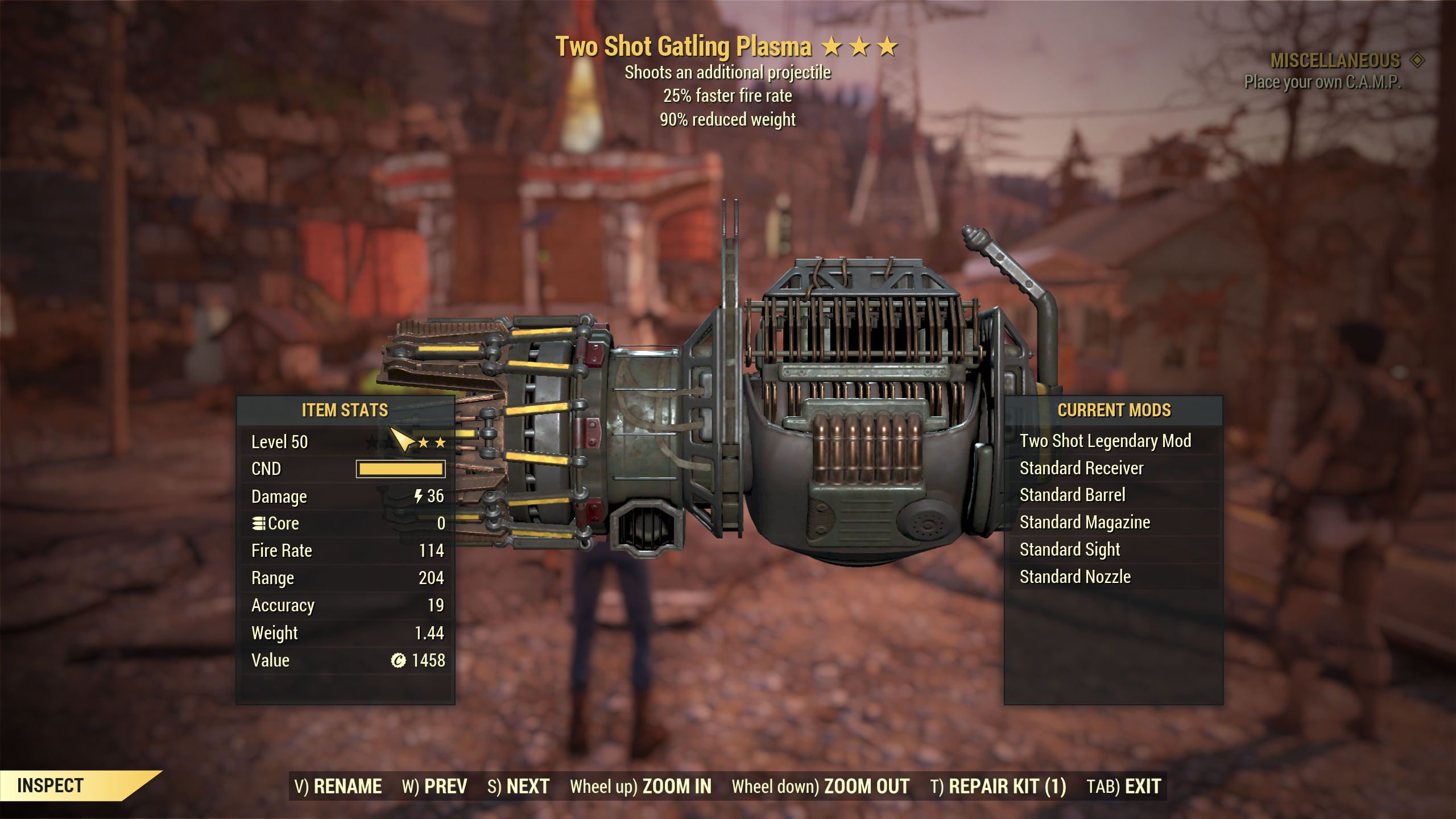 Buy Two Shot Gatling Plasma [25% f in FALLOUT 76 Items - Offer #2321098544