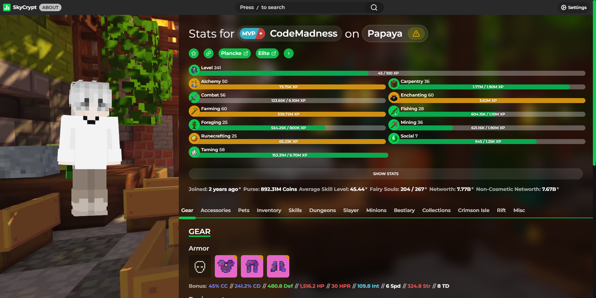 Buy ️ MVP+ RANK | NETWORTH 7. in MINECRAFT: HYPIXEL Accounts - Offer ...