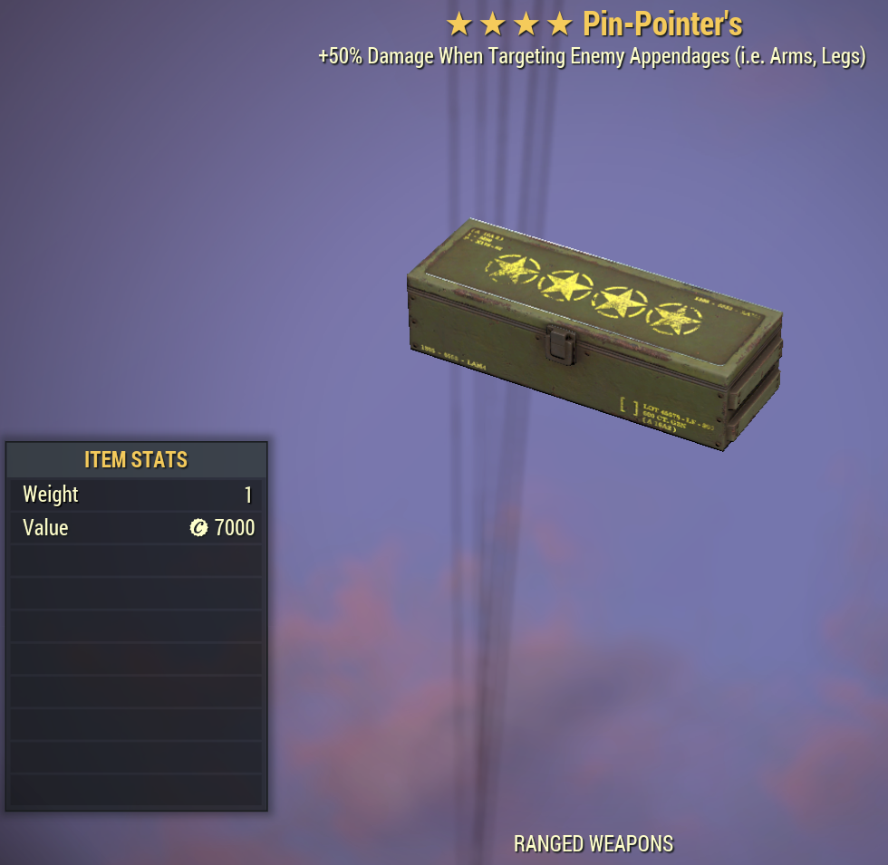 Buy Pin-Pointer's [4 Star Mod Box in FALLOUT 76 Items - Offer #2518614365