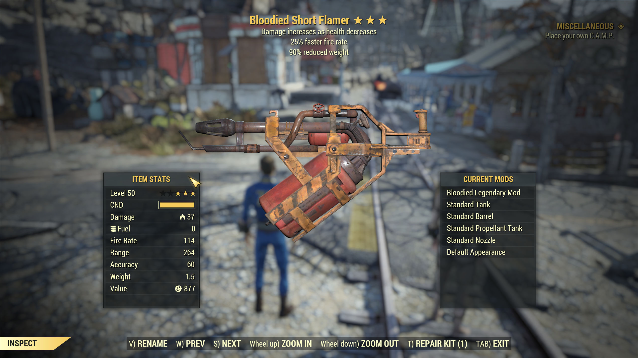 Buy Bloodied Flamer [25% faster fi in FALLOUT 76 Items - Offer #2529366551