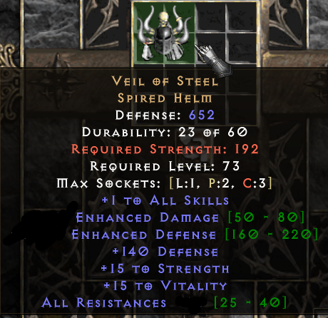 Buy Veil of Steel Helm - PD2 Seaso in PROJECT DIABLO 2 Items - Offer ...