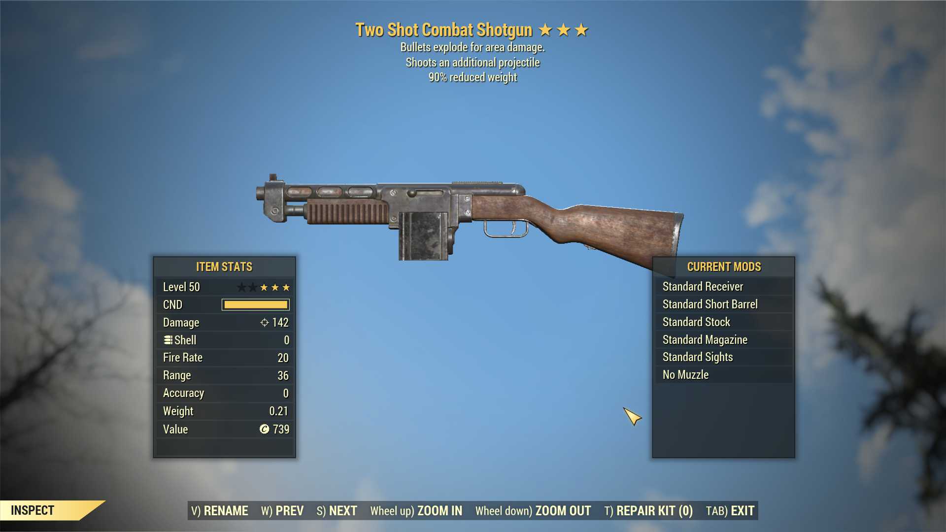 Buy Two Shot Explosive Combat Shot in FALLOUT 76 Items - Offer #251777208