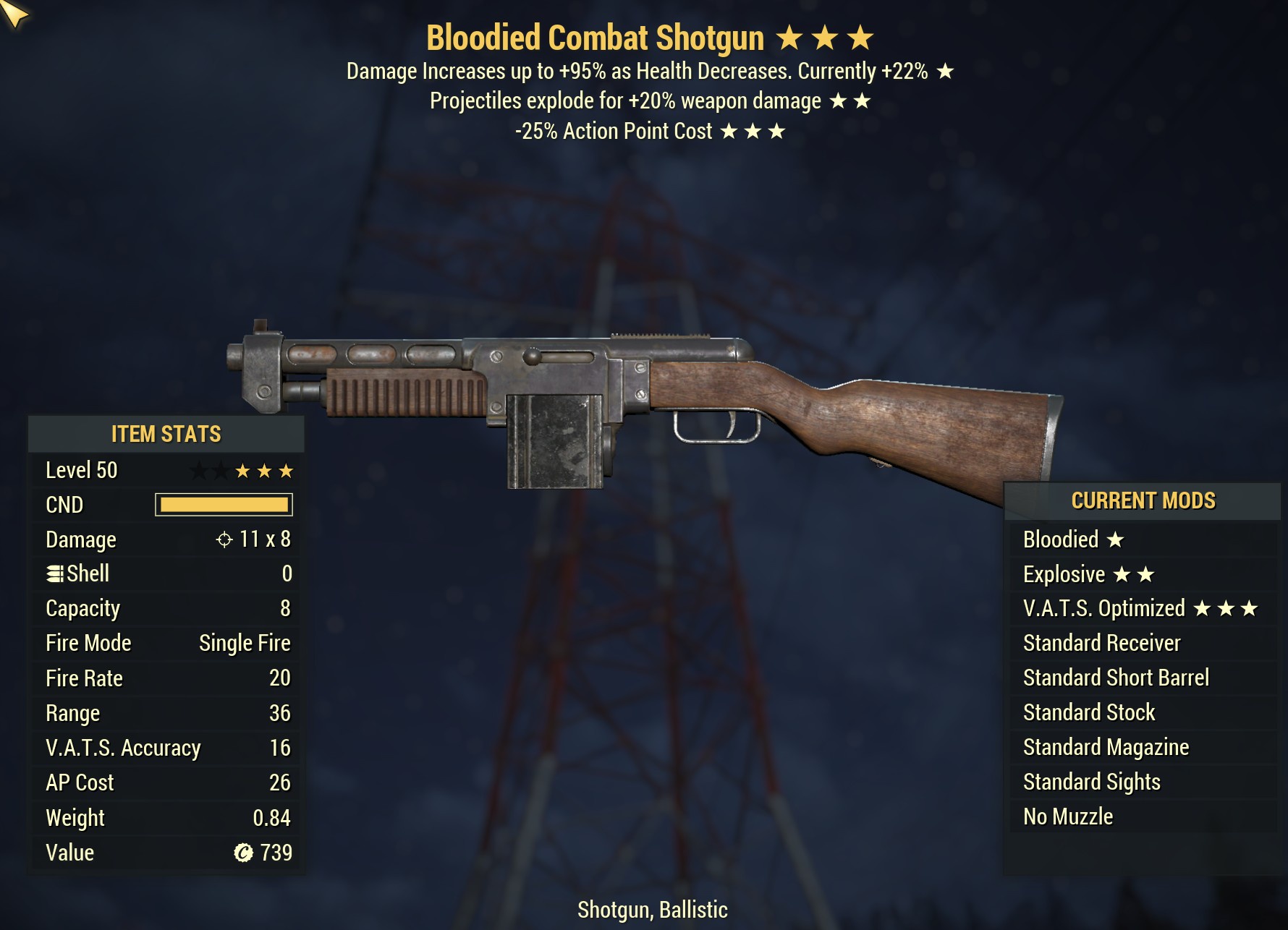 Buy Combat Shotgun B/E/25 in FALLOUT 76 Items - Offer #2425289331