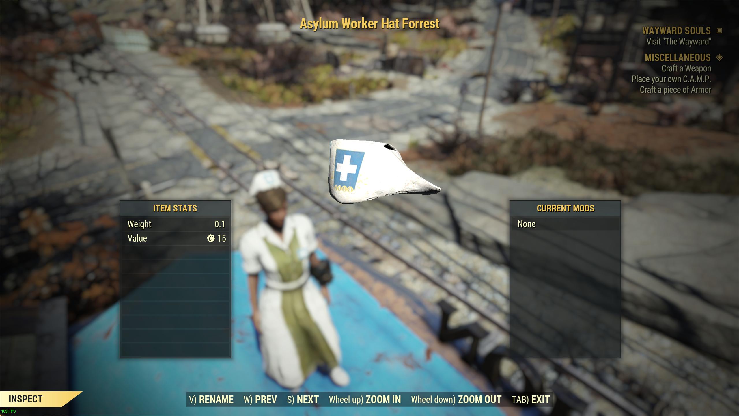 Buy Asylum Worker Uniform Forest + in FALLOUT 76 Items - Offer #25184347