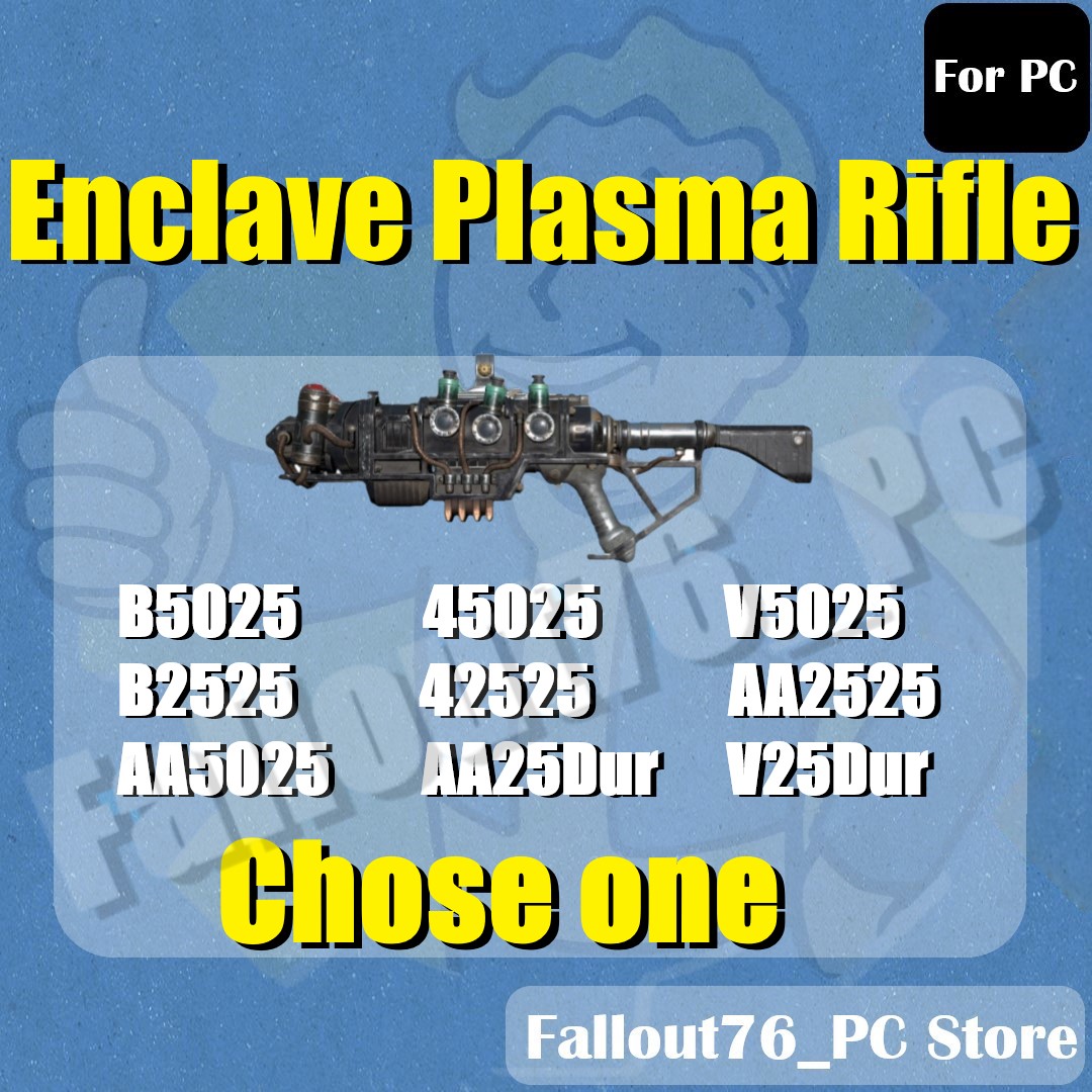 Buy Enclave Plasma Gun in FALLOUT 76 Items - Offer #253633337