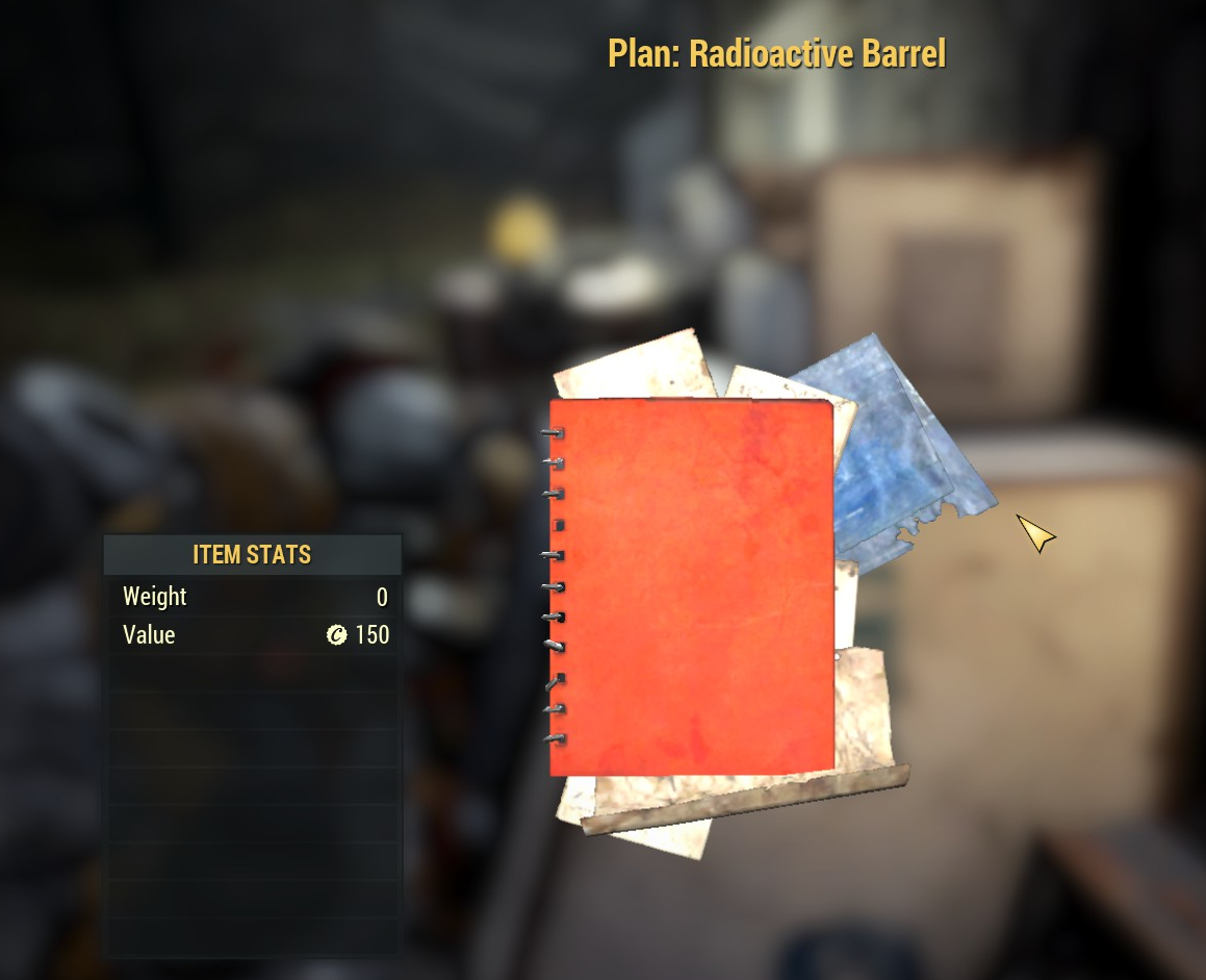 Buy Plan: Radioactive Barrel in FALLOUT 76 Items - Offer #2427513392