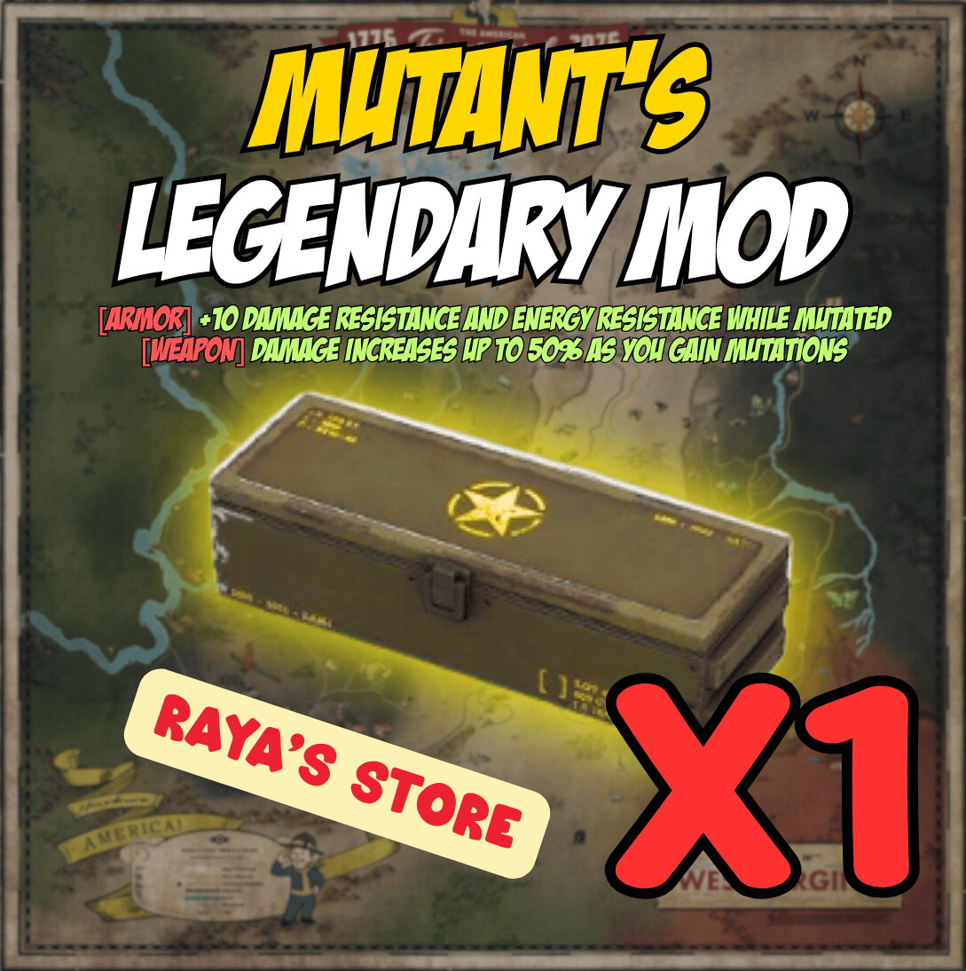 Buy Mutant's Legendary Mod | Mutan in FALLOUT 76 Items - Offer #2525063675