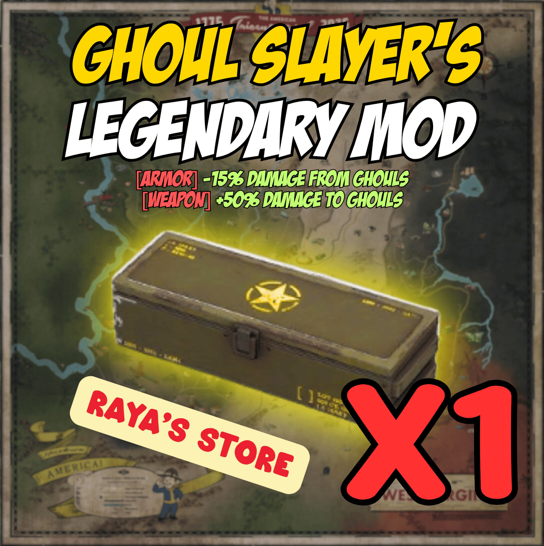 Buy Ghoul Slayer's Legendary Mod | in FALLOUT 76 Items - Offer #2531431888