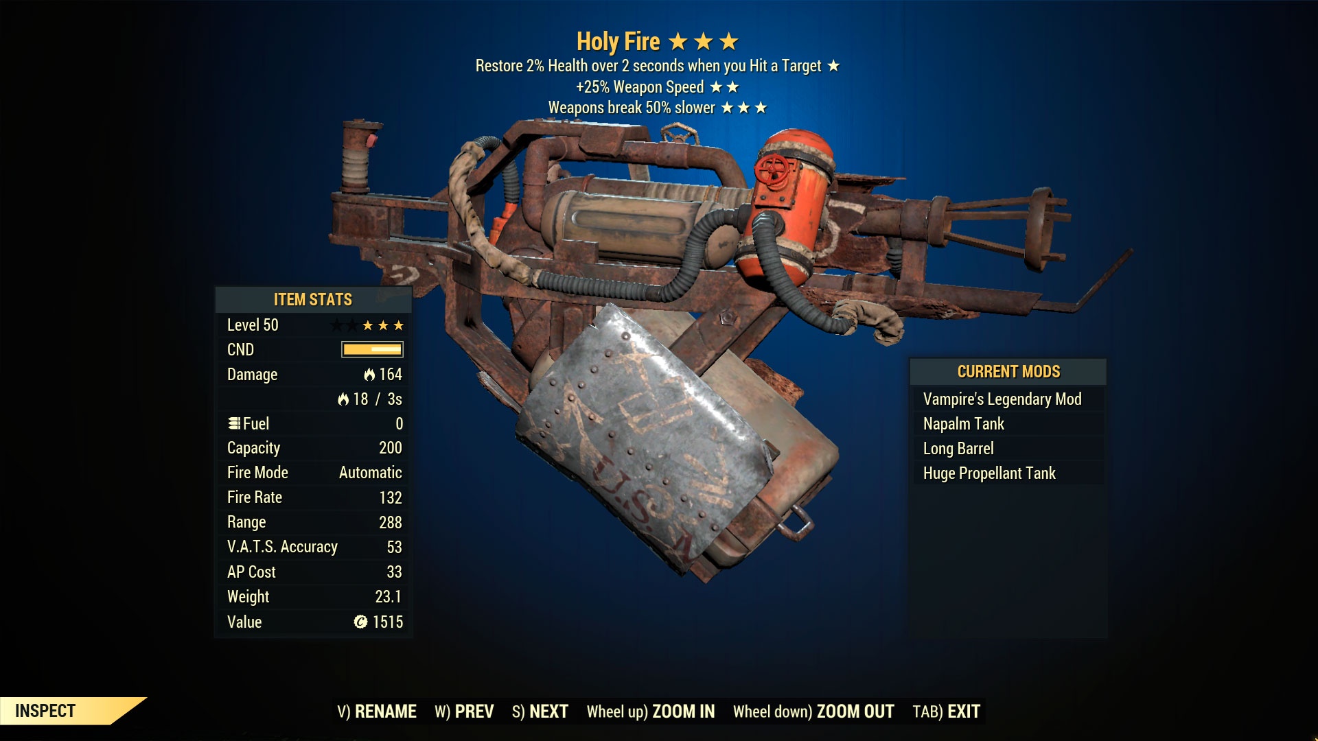 Buy [PS] Holy Fire Vampire's Flame in FALLOUT 76 Items - Offer #256740623