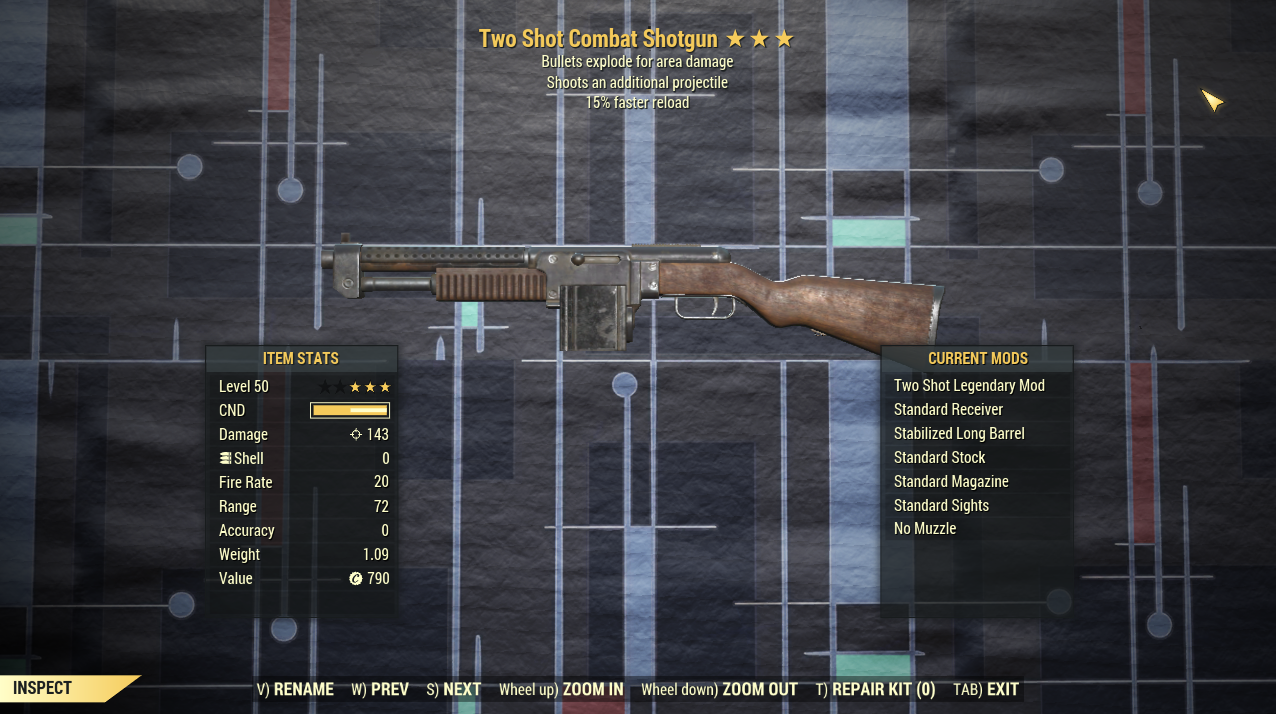 Buy Two Shot Explosive Combat Shot in FALLOUT 76 Items - Offer #251960323