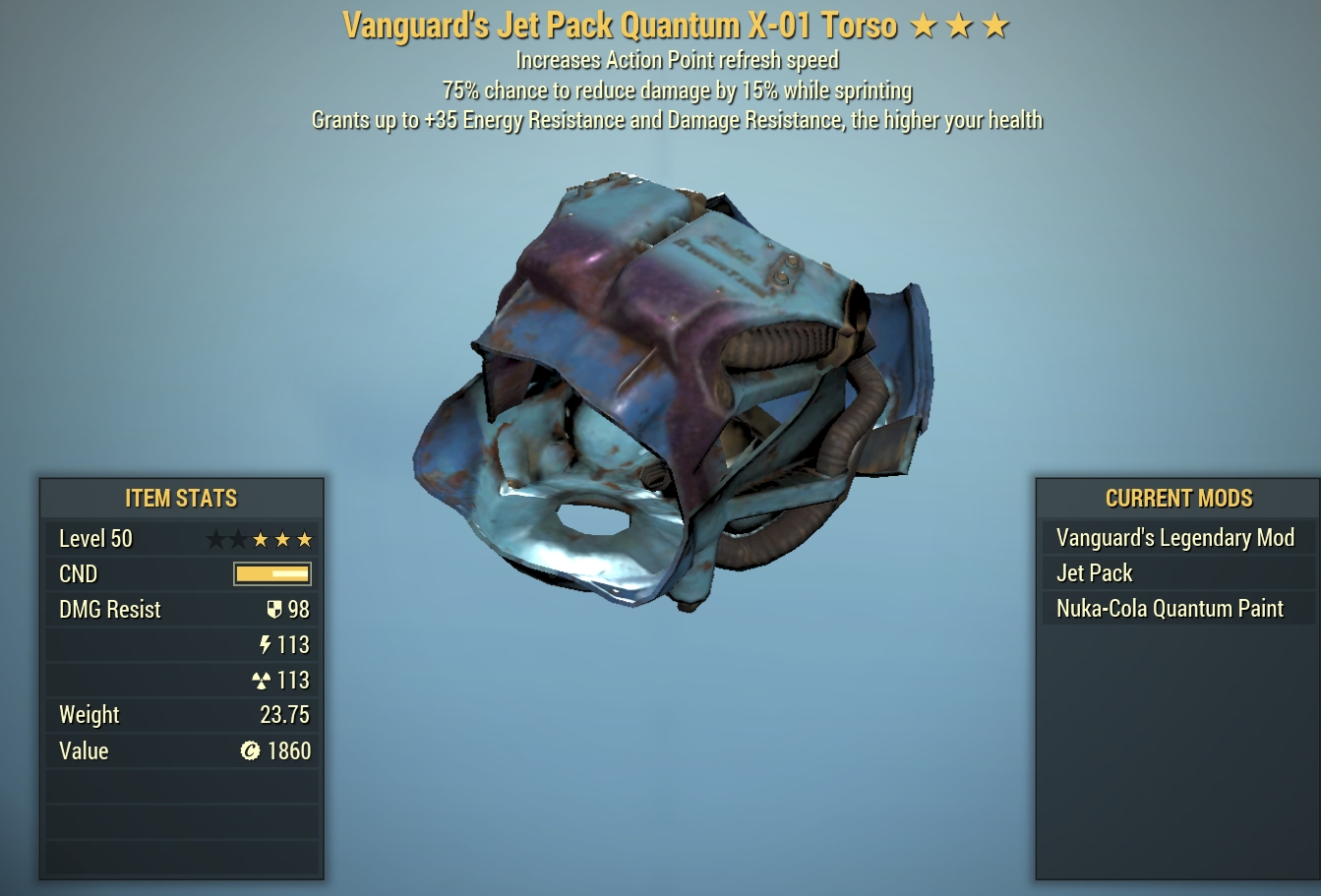 Buy X-01 Vanguard's Cavalier [Full in FALLOUT 76 Items - Offer #2522187794