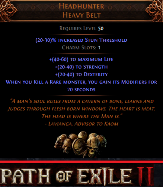 Buy [Standard] HeadHunter - POE 2 in PATH OF EXILE 2 Items - Offer ...