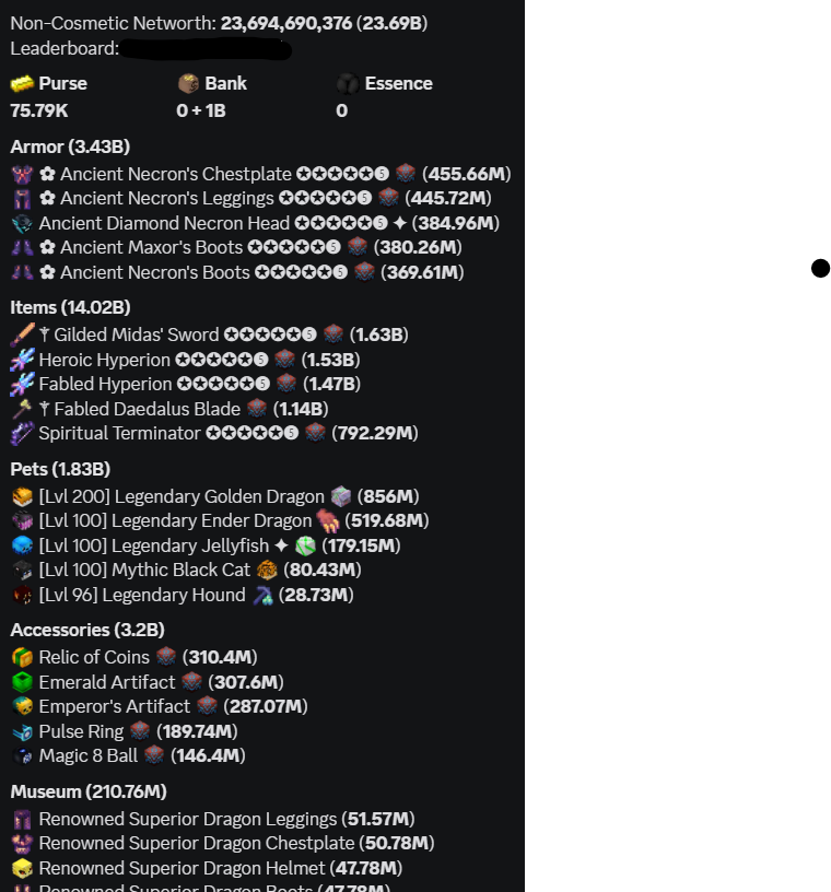 Buy Selling 23.4b island in MINECRAFT: HYPIXEL Profiles - Offer #262385201