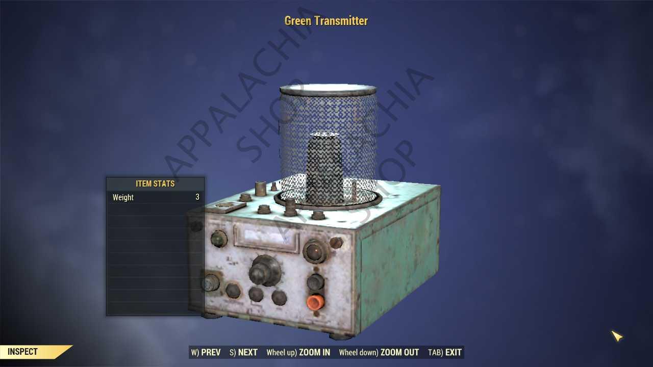 Buy Green Transmitter [Collector i in FALLOUT 76 Items - Offer #2530260208