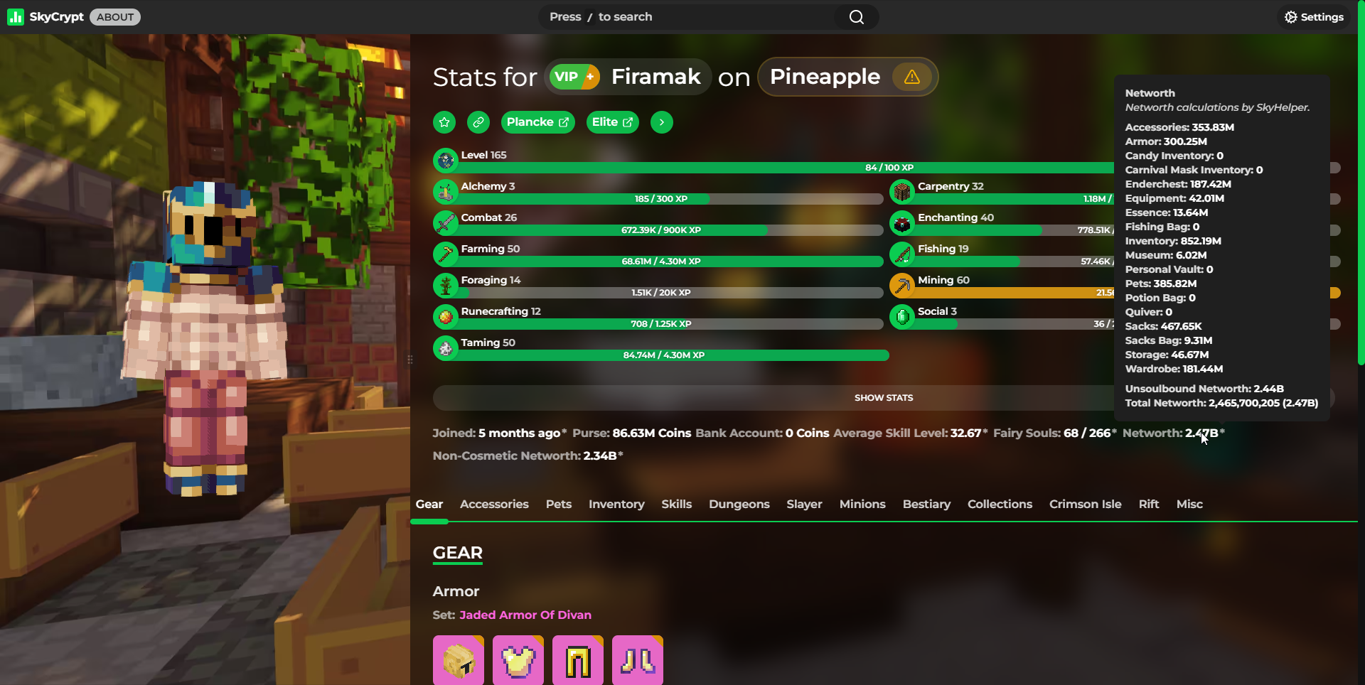 Buy ☀️ VIP+ RANK | NETWORTH 2. in MINECRAFT: HYPIXEL Accounts - Offer ...