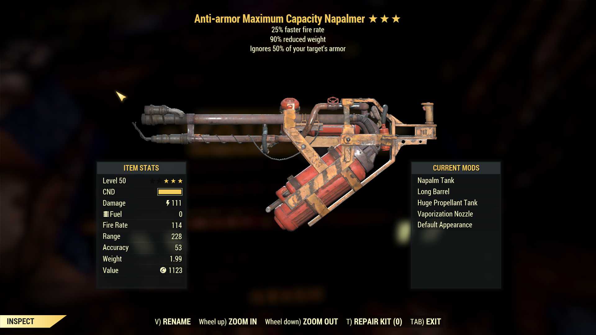 Buy Anti-Armor Flamer (25% faster in FALLOUT 76 Items - Offer #2530277500