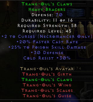 Buy LADDER TRANG'S SET GLOVES P in DIABLO 2 RESURRECTED Items - Offer ...