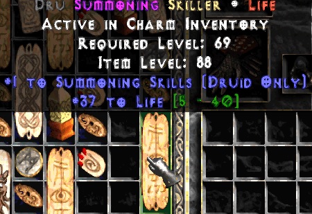 Buy DRUID SUMMON GC WITH 37 LIFE P in PROJECT DIABLO 2 Items - Offer ...