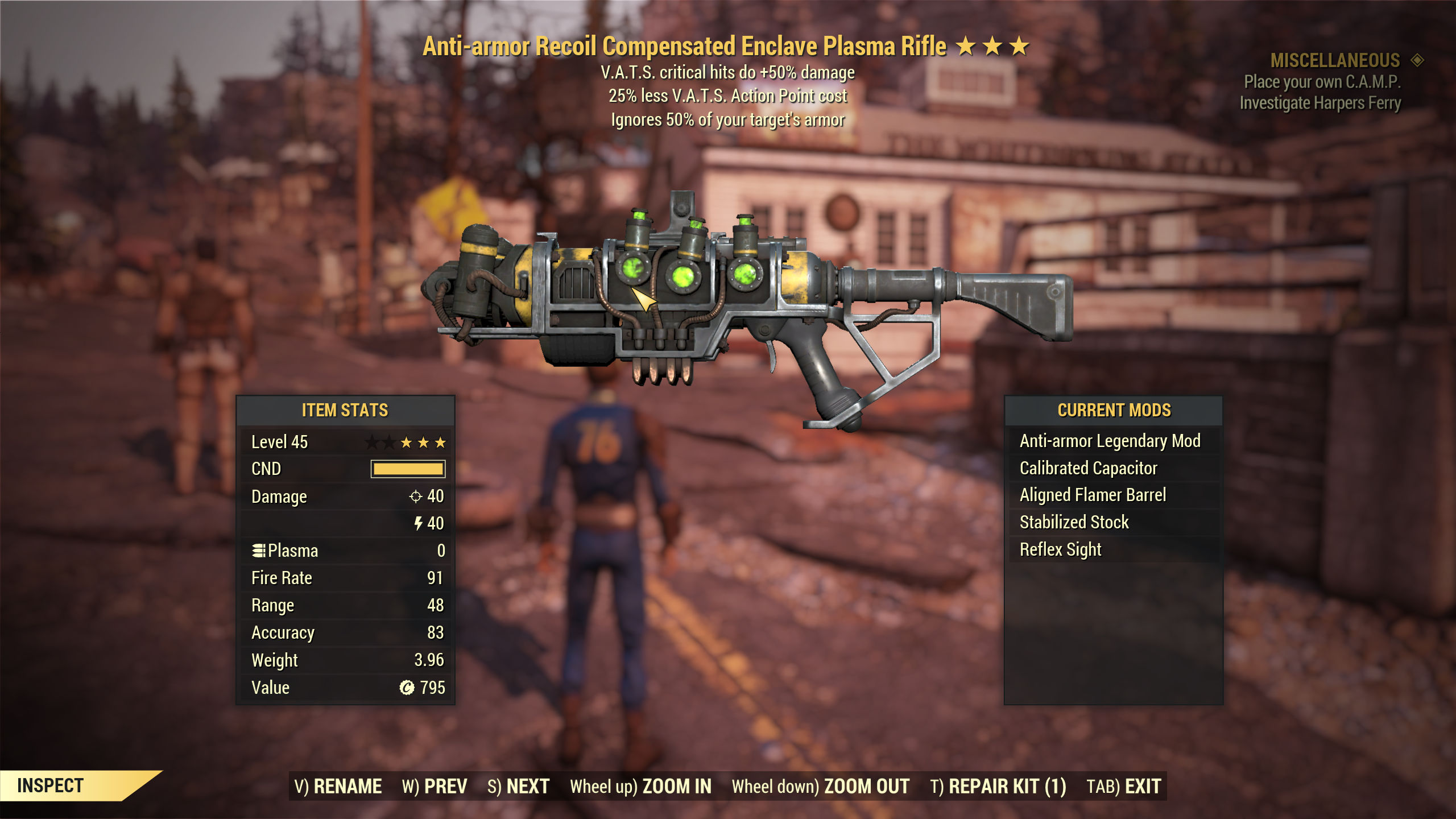 Buy Anti-armor Enclave Plasma Rifl in FALLOUT 76 Items - Offer #2513851228