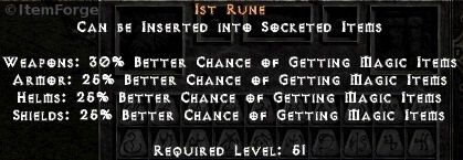 Buy ist Rune - PD2 Season 9 in PROJECT DIABLO 2 Runes - Offer #2410993208