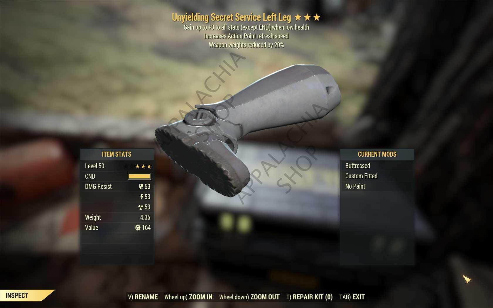 Buy Unyielding Weapon weight reduc in FALLOUT 76 Items - Offer #233411524