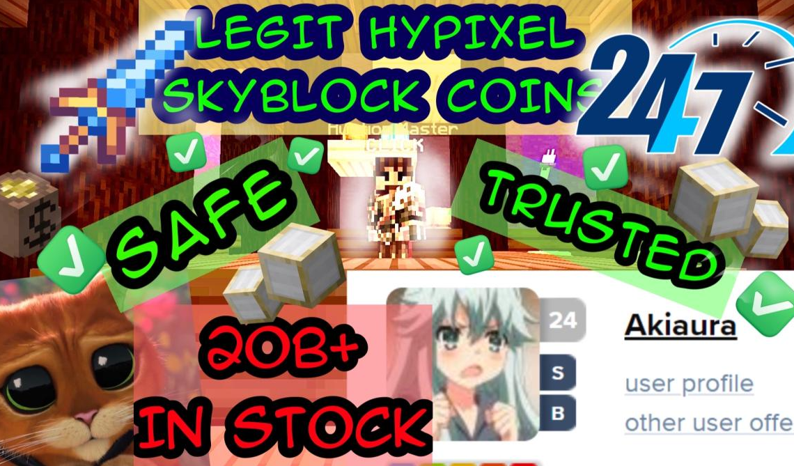 Buy HYPIXEL COINS COVER FEE CHEAPE in MINECRAFT: HYPIXEL Coins - Offer ...