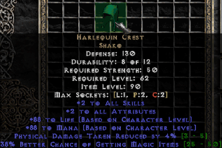Buy Shako Harlequin crest Helm - P in PROJECT DIABLO 2 Items - Offer #2327517354