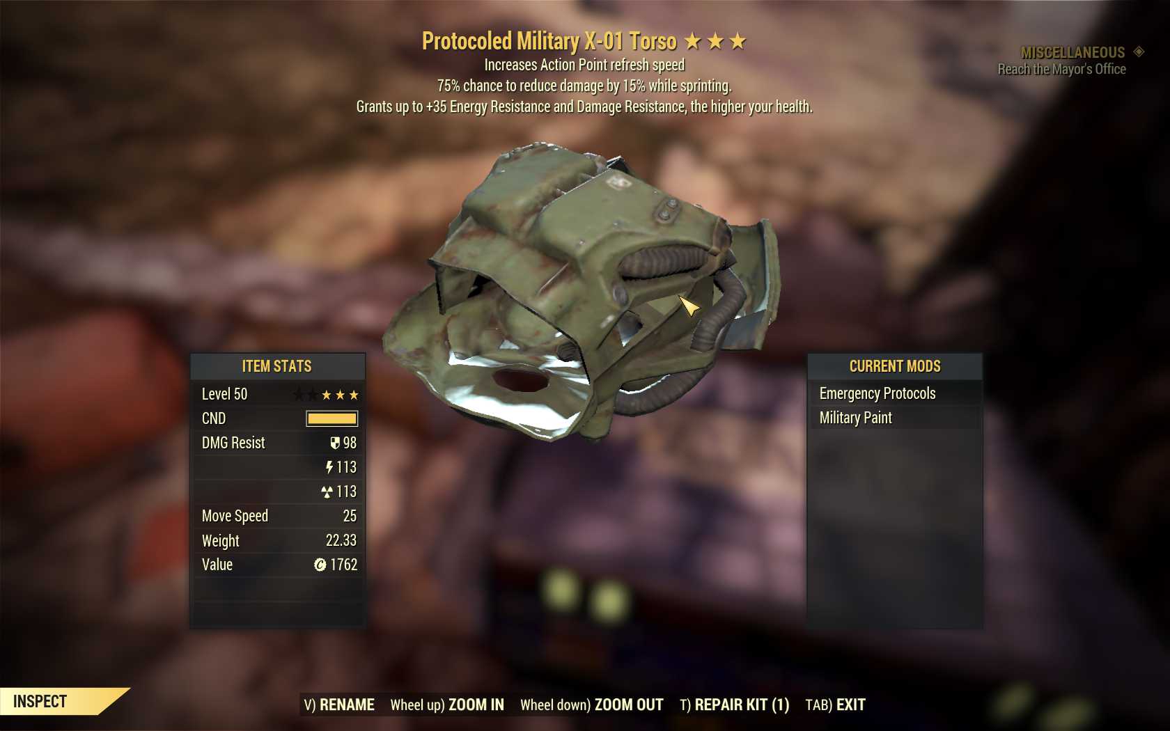 Buy [Legendary Power Armor] Vangua in FALLOUT 76 Items - Offer #2531410719