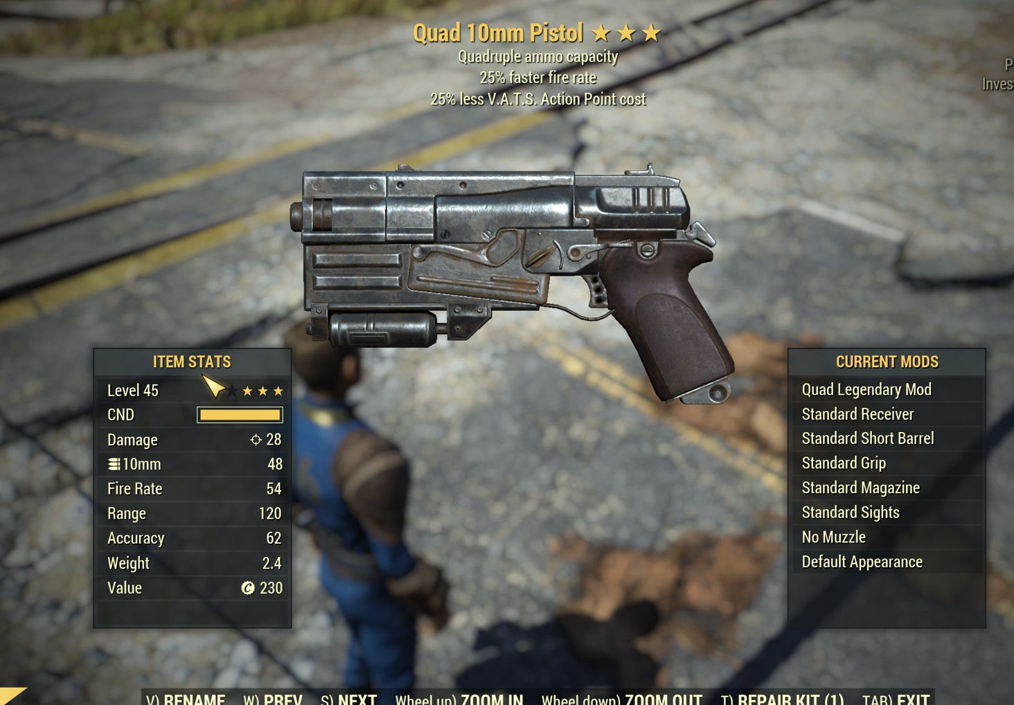 Buy Quad 10mm Pistol [25% faster f in FALLOUT 76 Items - Offer #2513740774