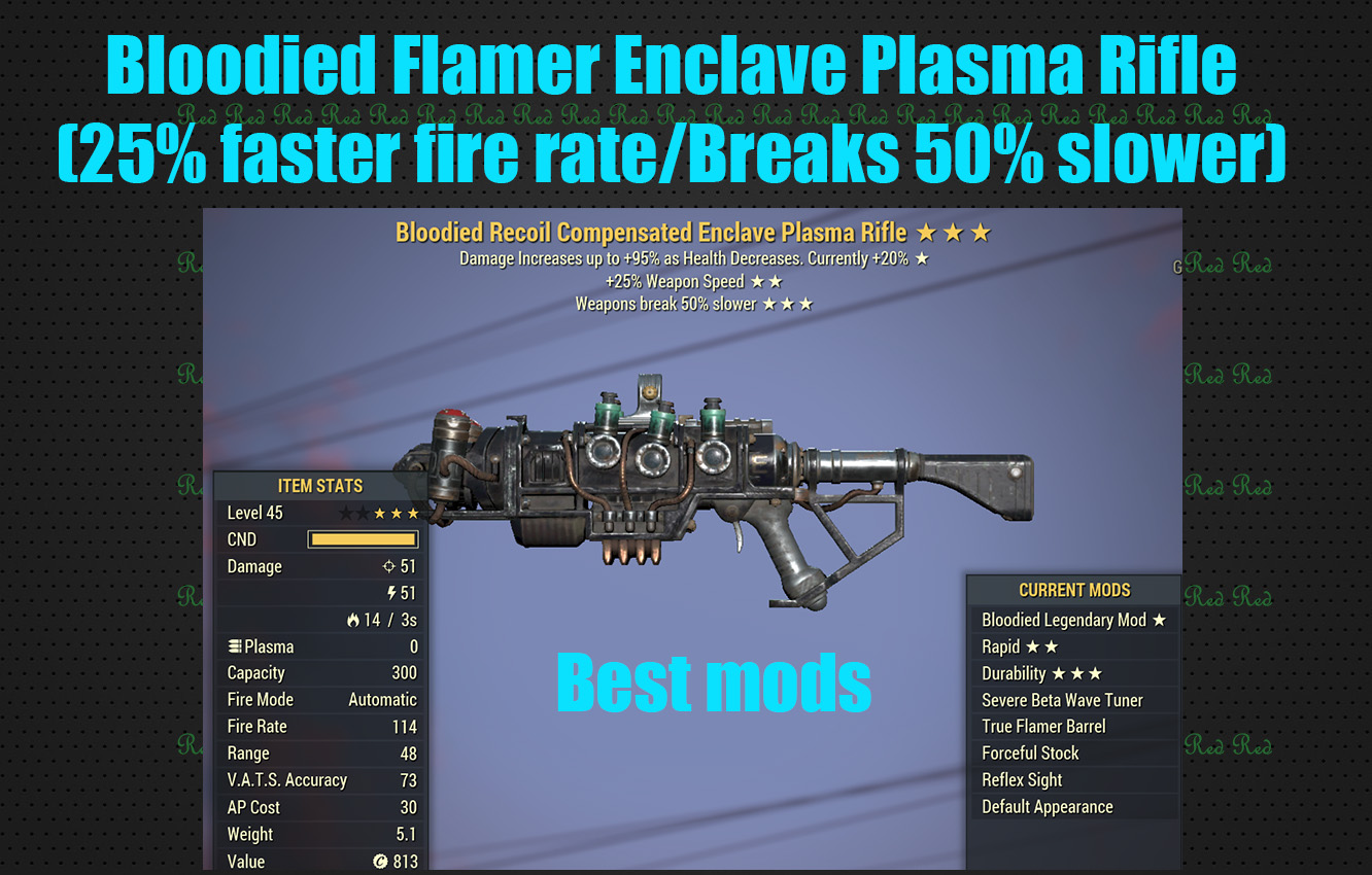 Buy Bloodied Flamer Enclave Plasma in FALLOUT 76 Items - Offer #2524366713