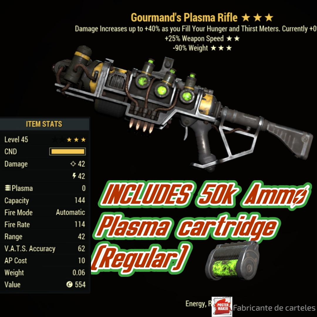 Buy G2590 Rifle plasma / Gourmand in FALLOUT 76 Items - Offer #2529249690